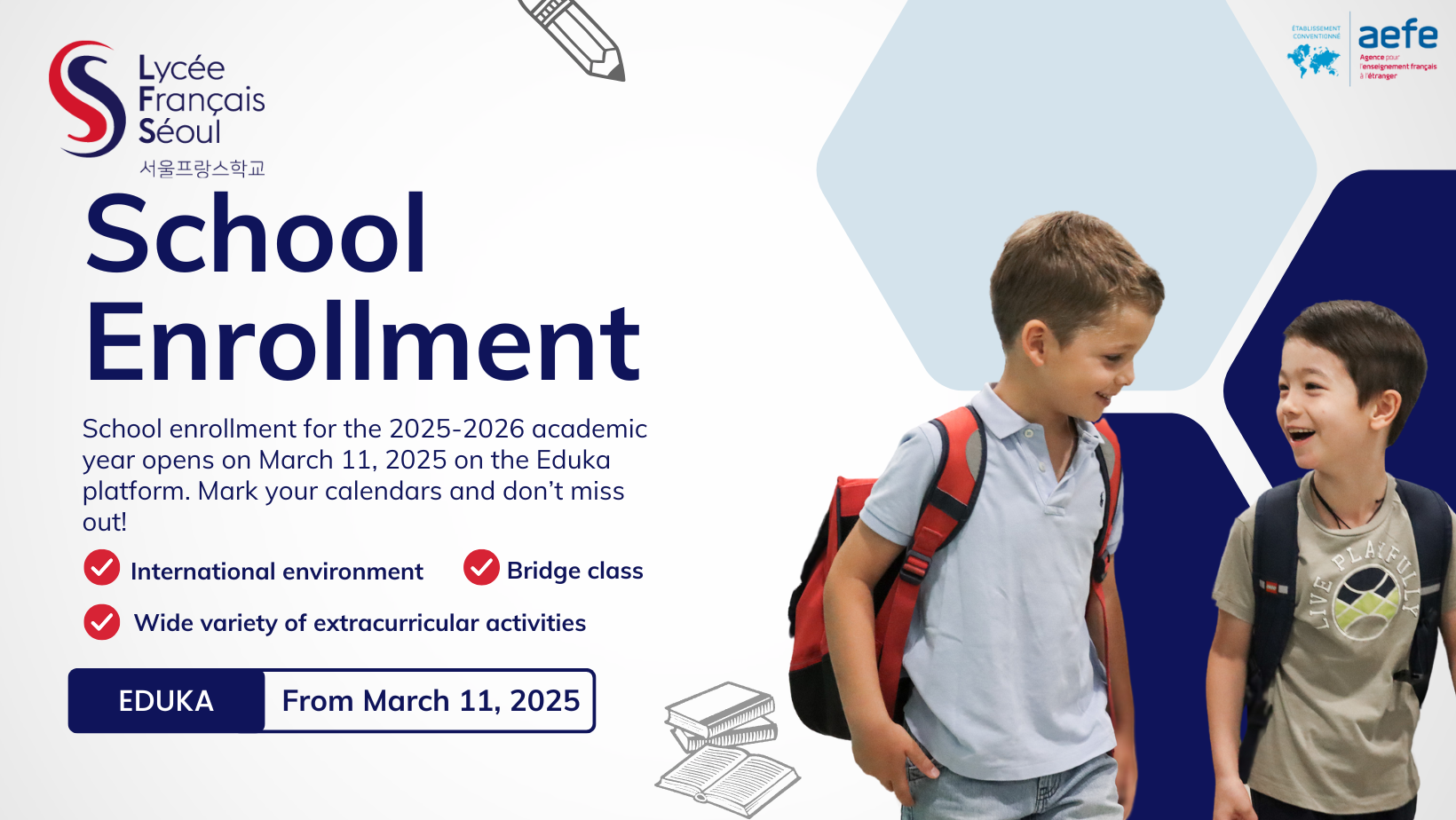 LFS Enrollment & Re-enrollment Have Begun! | Lycée français de Séoul